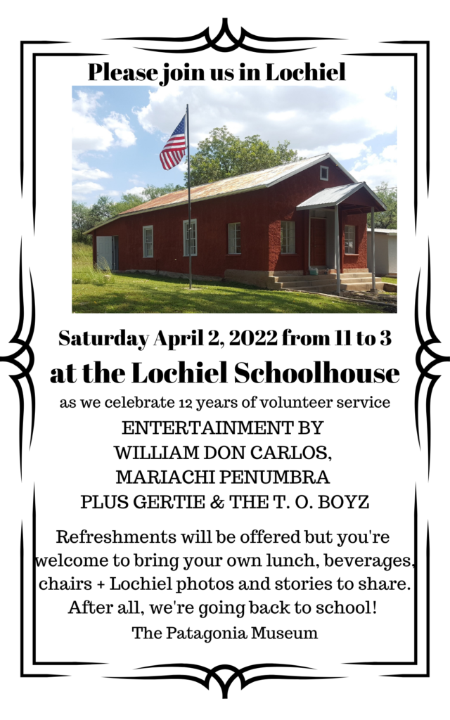 Lochiel Schoolhouse Celebration – The Patagonia Museum